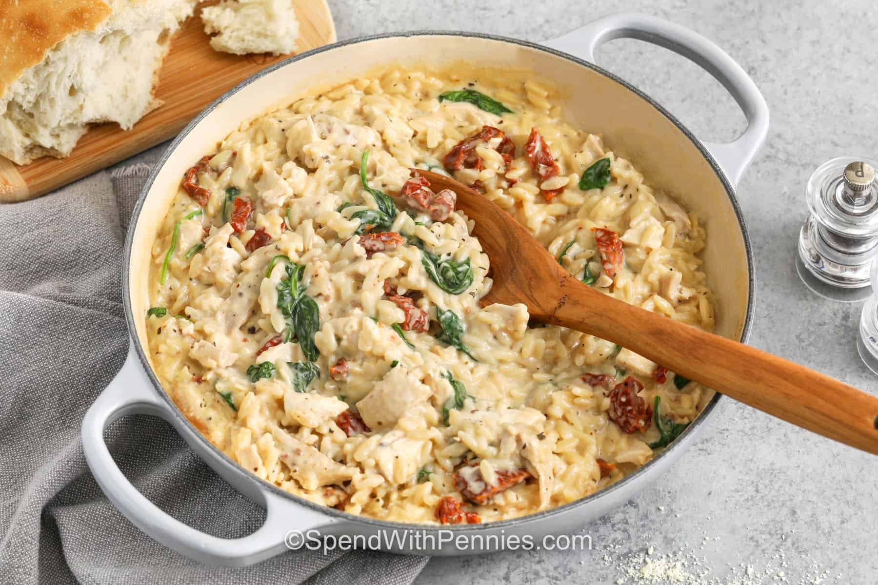 Marry Me Rooster Orzo - Street Food Spectacle