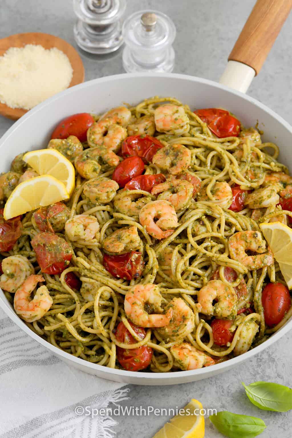 Shrimp Pesto Pasta