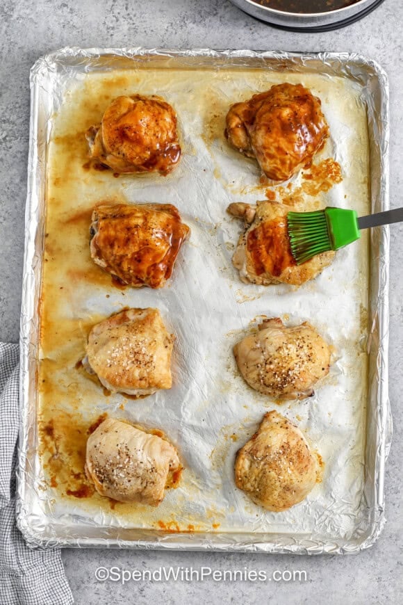 Sticky Chicken Thighs