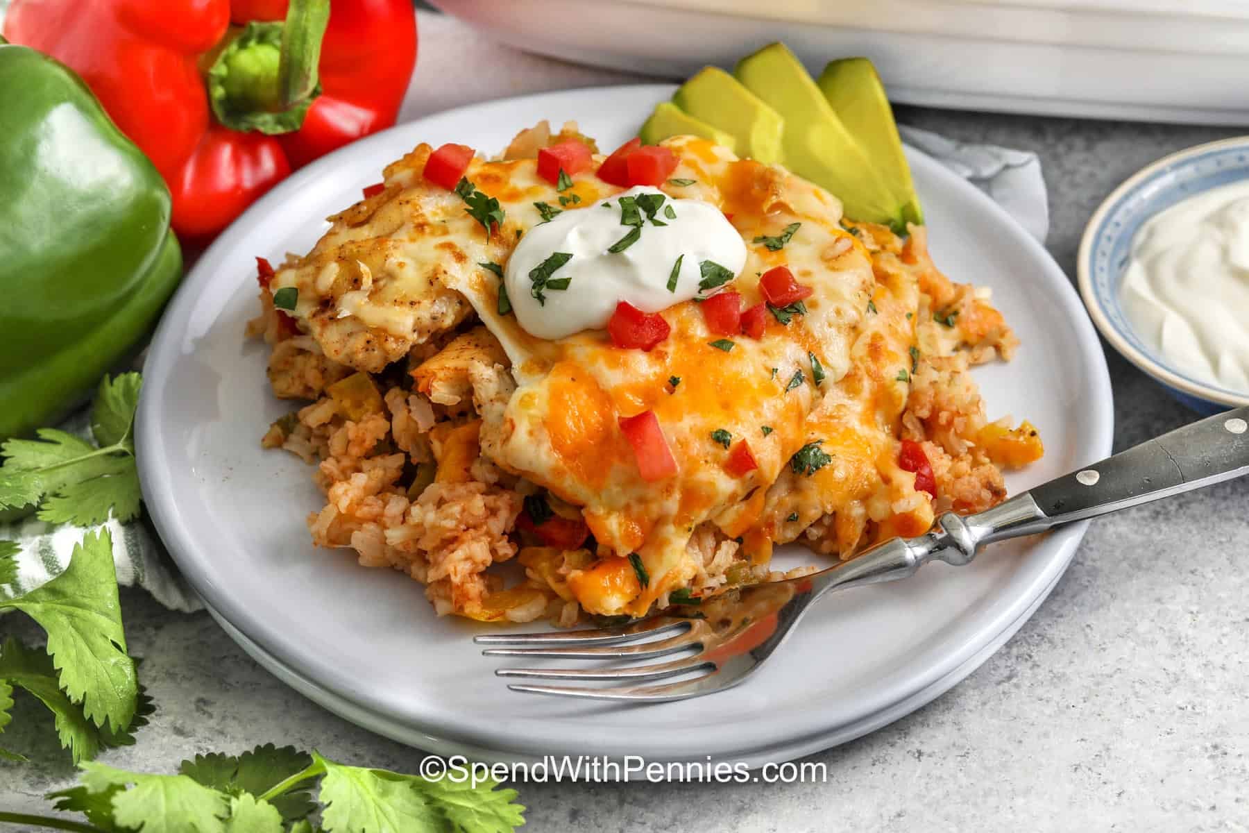 Rooster Fajita Casserole - Street Food Spectacle